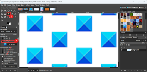 How to create a Pattern in GIMP?