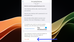 Disable or Enable End-to-End Encryption in WhatsApp