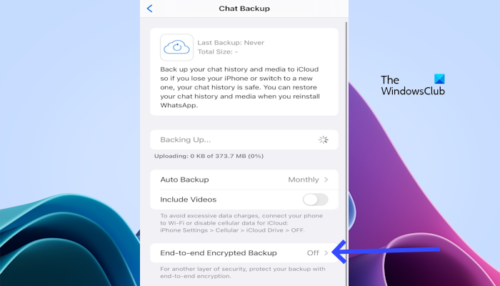 Disable or Enable End-to-End Encryption in WhatsApp