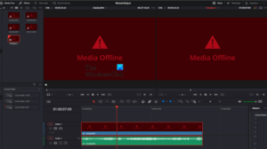 Davinci Resolve Media Offline, but audio plays