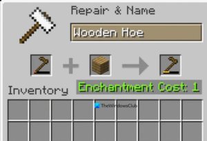 How to make a Wooden Hoe in Minecraft