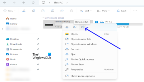 How to rename External Hard Drive in Windows 11/10