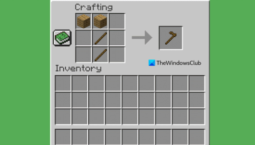 How to make a Wooden Hoe in Minecraft