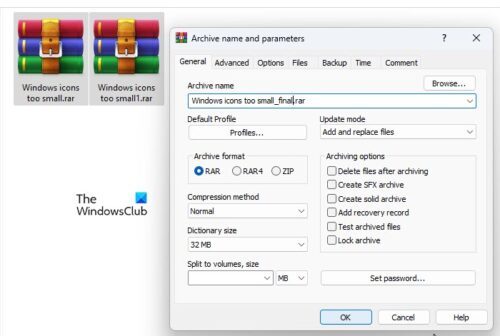 How to Split or Combine RAR files in Windows 11