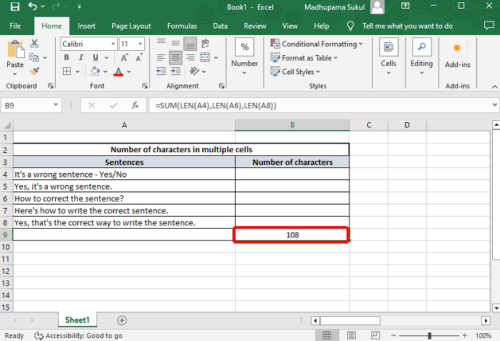How To Count Characters In Excel