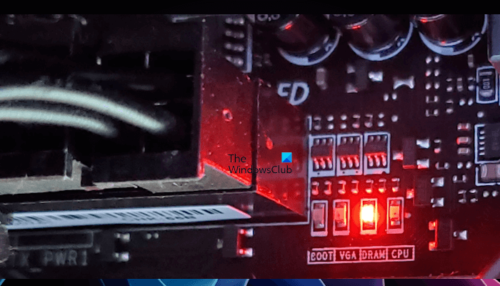 DRAM light on motherboard is orange, but no display