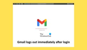 Gmail logs out immediately after login