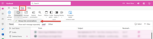 How to sort emails in Outlook by Sender, Subject, Date, Category
