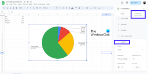 How to label a Legend in Google Sheets