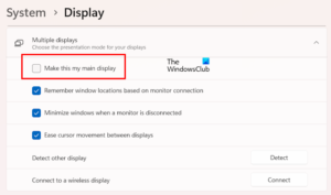 Games are opening on the wrong monitor on Windows 11/10