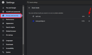 How to change the default Zoom level in Chrome