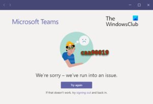 Fix caa90019 Microsoft Teams Error