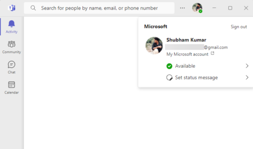 How to set scheduled Out of Office status in Teams