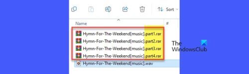 How to Split or Combine RAR files in Windows 11