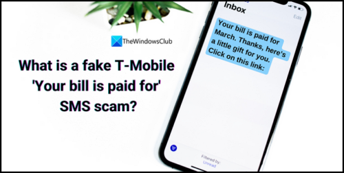 What is a fake T-Mobile Your bill is paid for SMS scam?