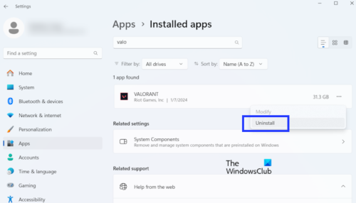 How to uninstall Valorant from Windows 11 completely