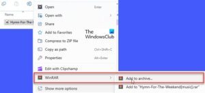 How to Split or Combine RAR files in Windows 11