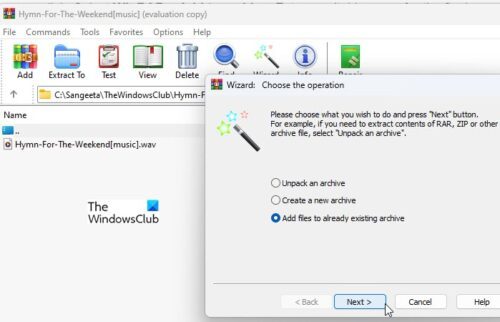 How to Split or Combine RAR files in Windows 11