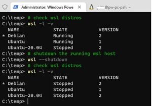 How to Restart WSL using PowerShell, CMD, Task Manager