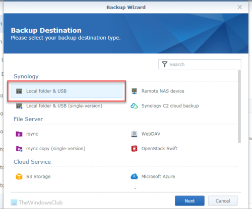 How to backup Synology NAS to External Hard Drive