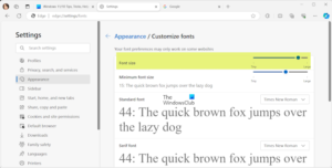 How to set the default Zoom level in Microsoft Edge