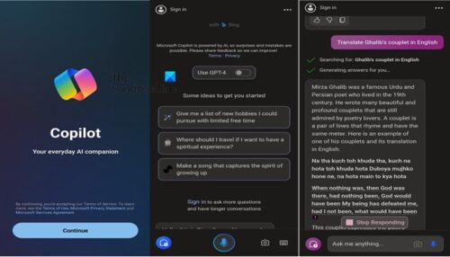 How do I use Copilot on Android or iPhone?