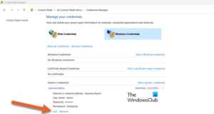 How to update Network Drive Login Credentials in Windows 11