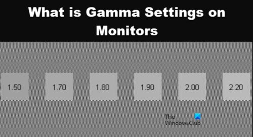 What is Gamma Settings on Monitors?
