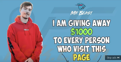 What are popular Fake MrBeast Giveaway Scams?