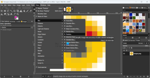 How to create Pixel Art in GIMP
