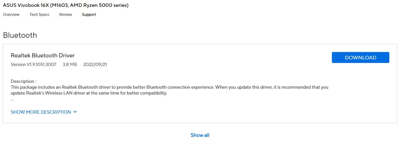 ASUS Bluetooth not working in Windows 11
