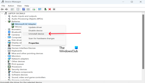 Laptop battery indicator blinking while charging in Windows 11