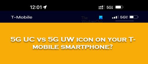 Meaning of 5G UC vs 5G UW icon on T-mobile smartphone