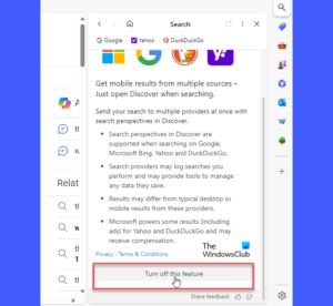 How to use multiple Search Engines at same time in Edge