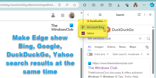How to use multiple Search Engines at same time in Edge