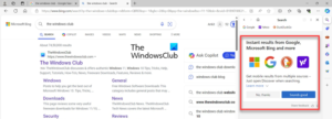 How to use multiple Search Engines at same time in Edge