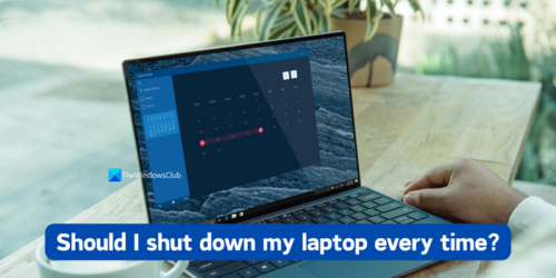 Should I shutdown my laptop every time?