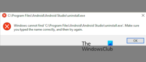 Windows cannot find uninstall.exe error [Fix]