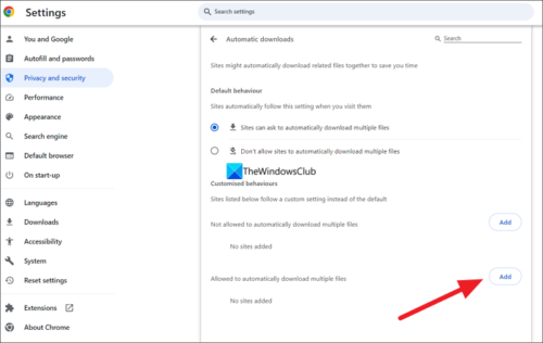 How to stop Chrome from blocking downloads in Windows 11