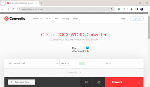 How to convert ODT to Word in Windows 11/10?