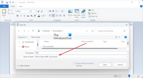 How to convert ODT to Word in Windows 11/10?