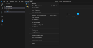 The terminal process failed to launch in VS Code
