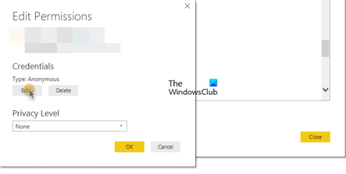 Power BI We were unable to connect because this credential type isn't ...
