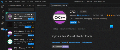 How to configure VS Code for Microsoft C++