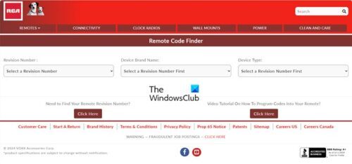 How to configure RCA Universal Remote using Codes
