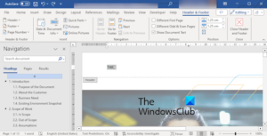 How to remove Header and Footer in Word?