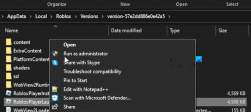 Fix Roblox Continue installation without flag settings