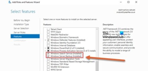 Windows Server Backup GUI missing