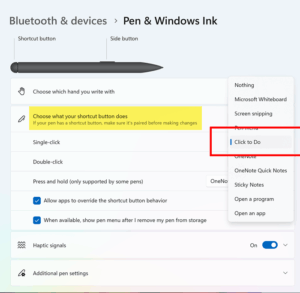 Configure Pen and Ink Workspace Settings in Windows 11