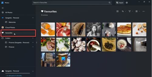 How to sort photos by Favorites in Windows 11